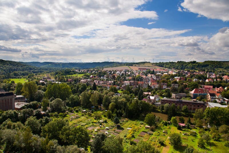 Camburg in Thuringia stock photo. Image of river, saale - 46159500
