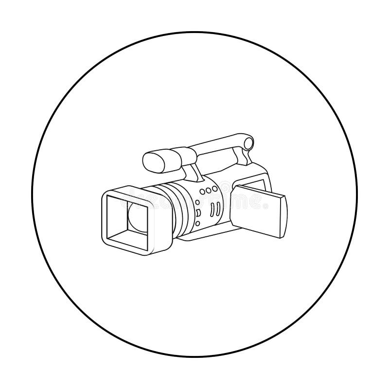 Camcorder Icon in Cartoon Style Isolated on White Background. Event ...