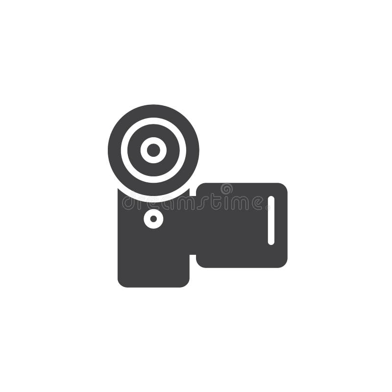 Camcorder icon vector stock vector. Illustration of single - 100955527