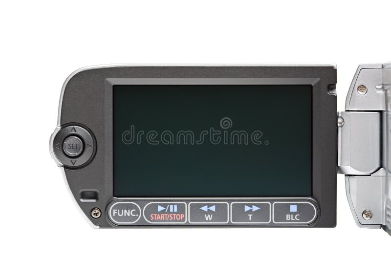 Camcorder LCD Menu Isolated Stock Photo - Image of camcorder, modern ...