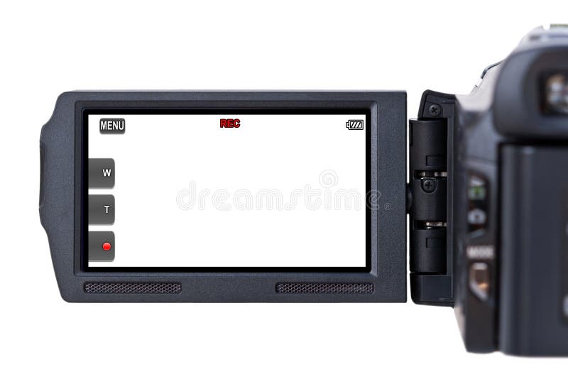 Camcorder LCD screen stock photo. Image of movie, equipment - 20867700