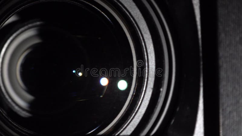 Process of Zooming Camcorder Lens, Close-up of a Camcorder Lens Stock ...