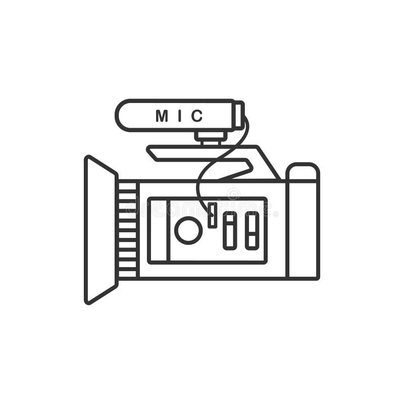 Professional Digital Camera Side View Stock Illustrations – 257 ...