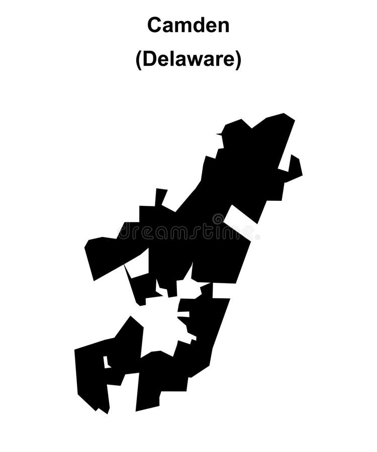 Camden outline map stock illustration. Illustration of detailed - 387018544