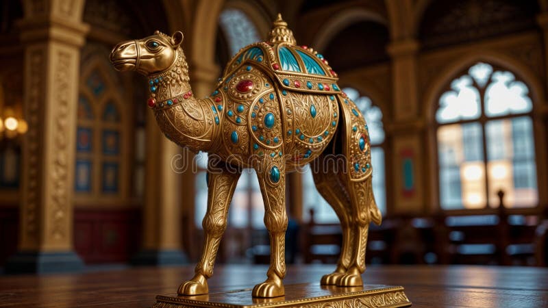 Intricate Design, Camel and Archways Stock Photo - Image of park, splendor: 322340812