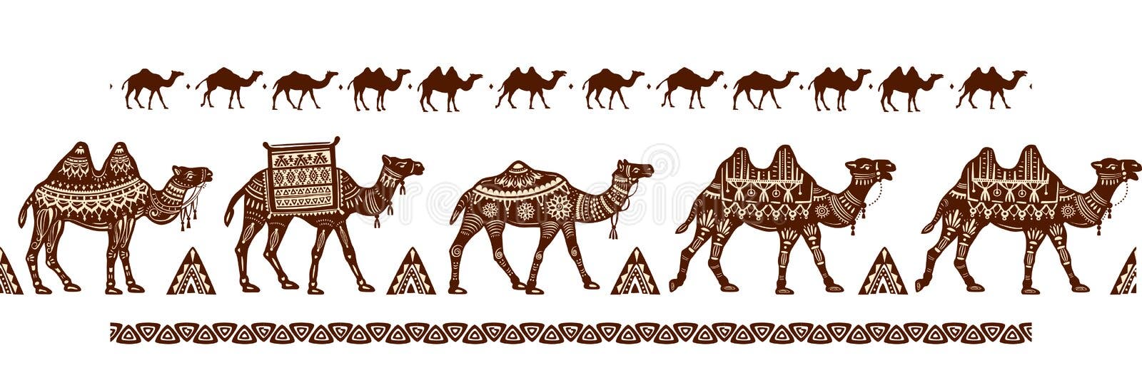 Camel Caravan Stock Illustrations – 5,041 Camel Caravan Stock ...