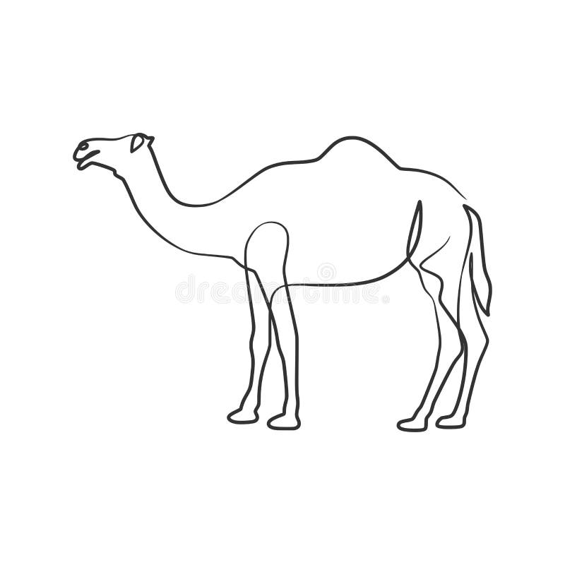 Camel One Line Stock Illustrations – 192 Camel One Line Stock ...