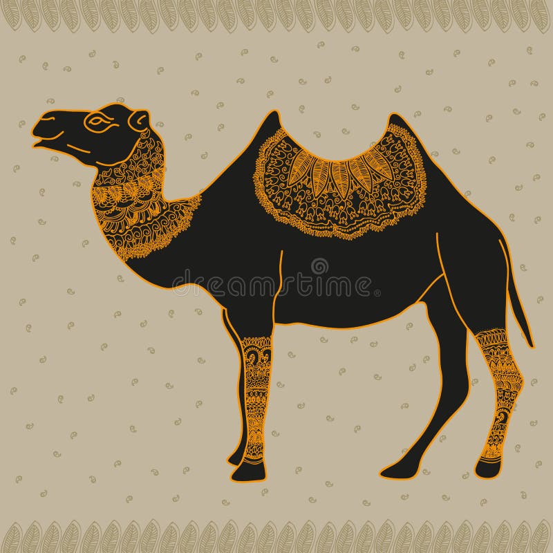 Camel Egypt stock vector. Illustration of ethnicity, graphic - 48868851