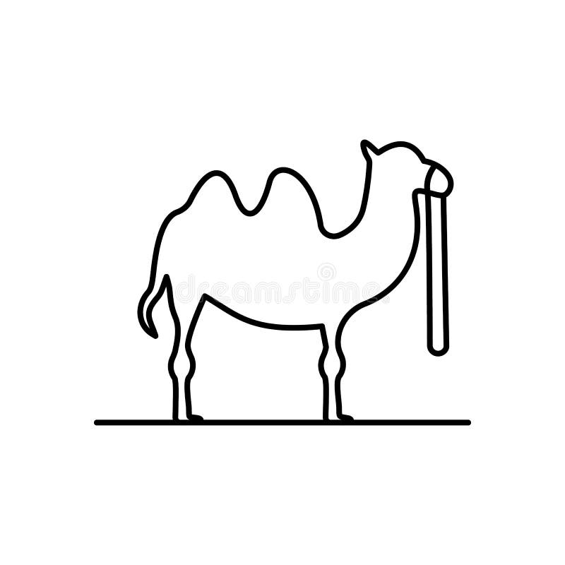 Camel Facing Left Icon. Simple Line, Outline Vector Religion Icons for ...
