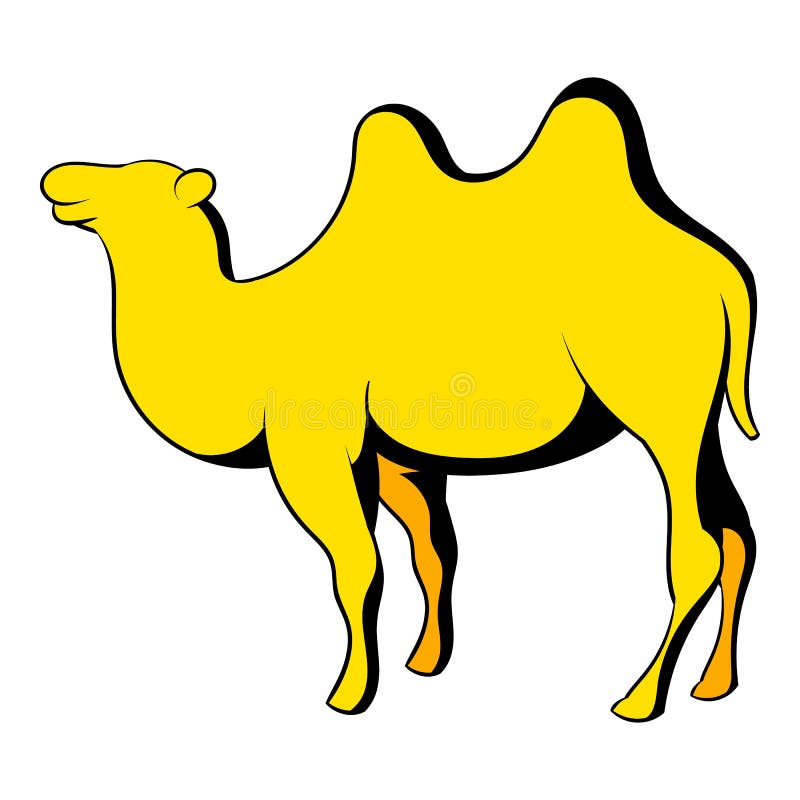 Camel icon cartoon stock vector. Illustration of excursion - 88448663
