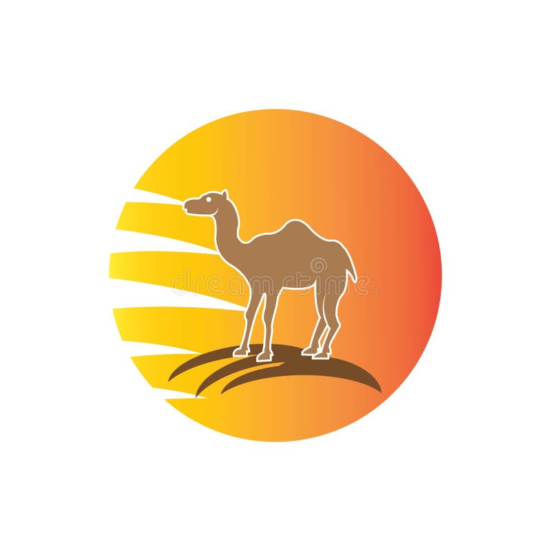 Camel Icon Logo Vector Design Stock Vector - Illustration of vector ...