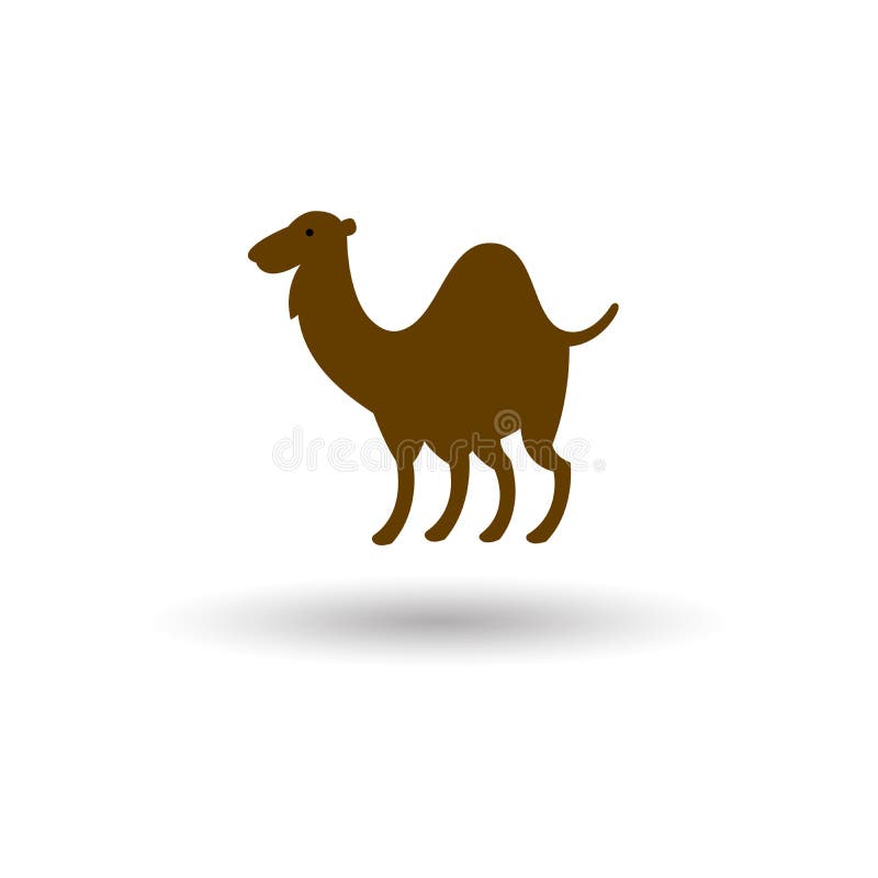 Camel Icon. Vector Concept Illustration Isolated on White Stock ...