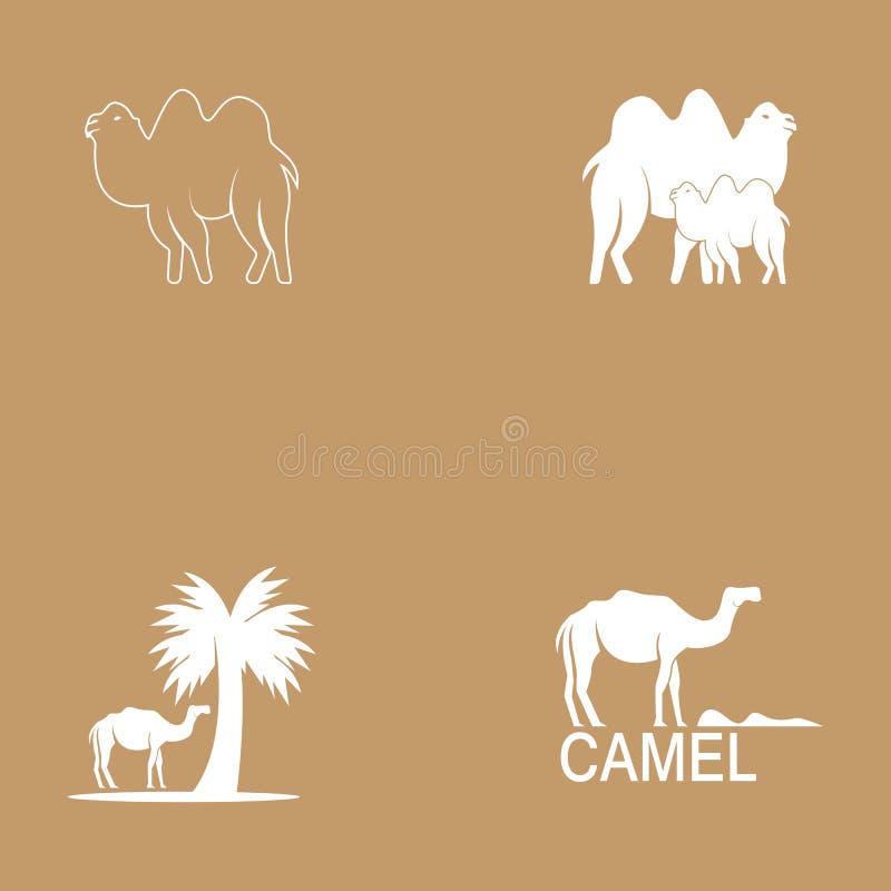 Camel Icon Logo Design Vector Illustration Stock Vector - Illustration ...