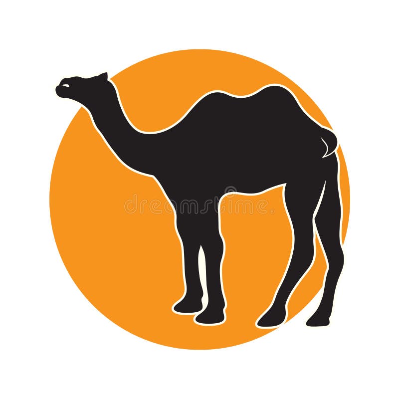 Camel Icon Vector Illustration Stock Vector - Illustration of sand ...