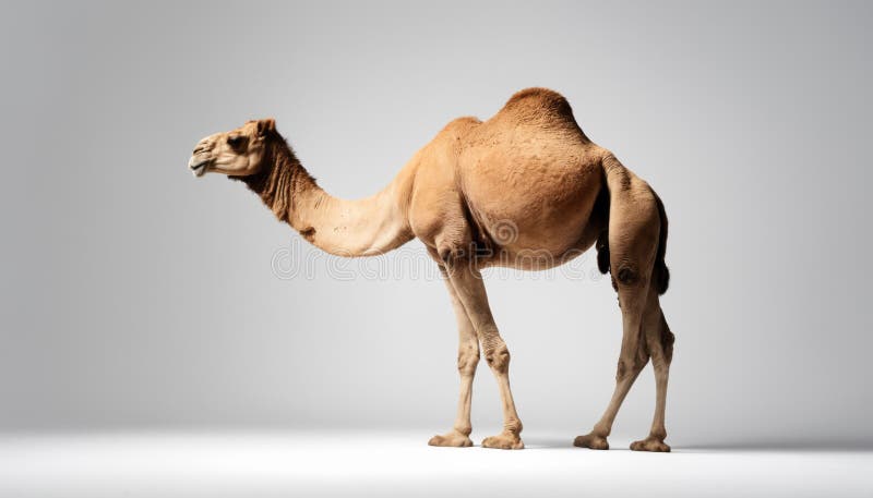 Camel Isolated on White Background Stock Photo - Image of cattle ...