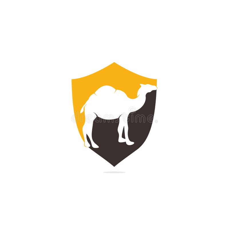 Shield Camel Logo Vector Template for Animal Logo Stock Vector ...