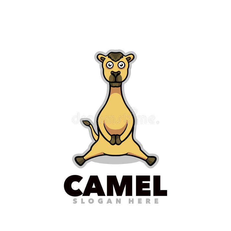 Camel mascot cartoon logo stock vector. Illustration of arab - 293741941