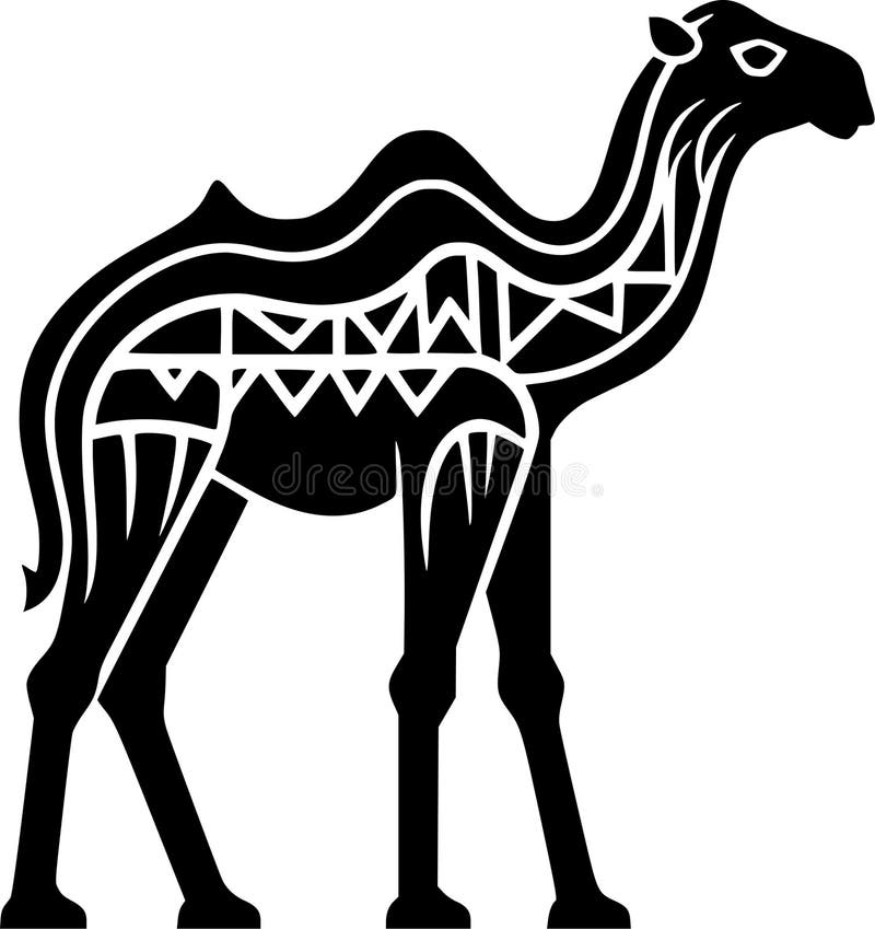 Camel - Minimalist and Simple Silhouette - Vector Illustration Stock ...