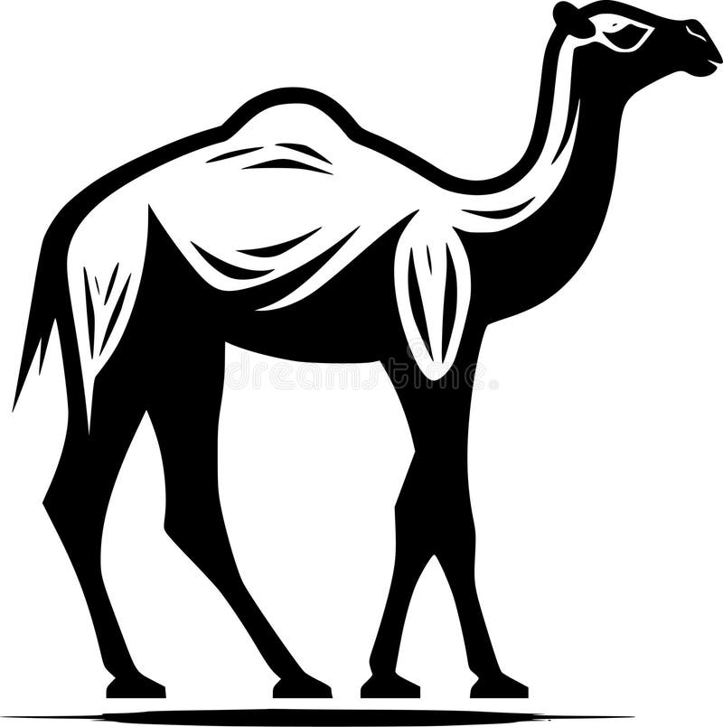 Camel - Minimalist and Simple Silhouette - Vector Illustration Stock ...