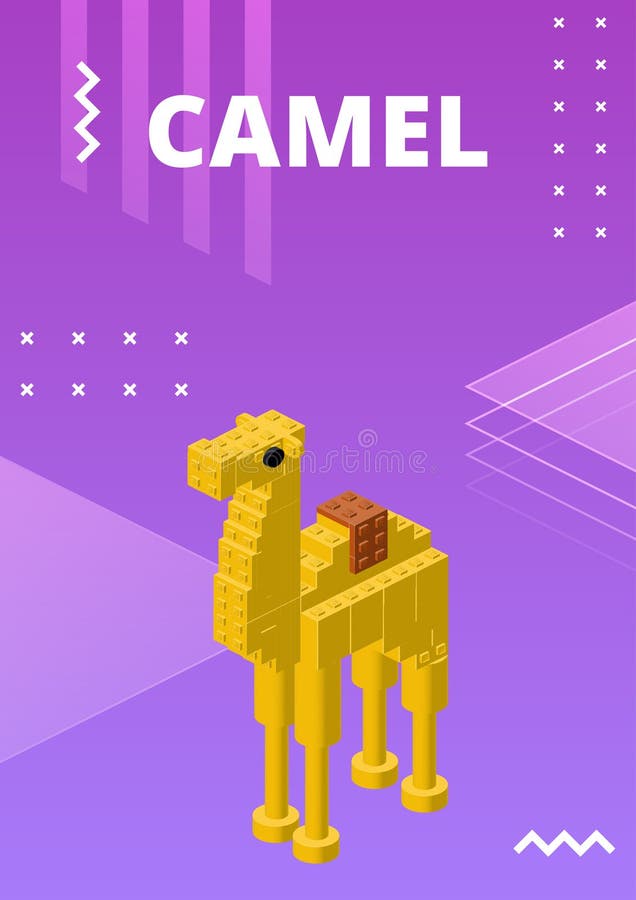 Camel Poster for Print and Design. Vector Stock Vector - Illustration ...