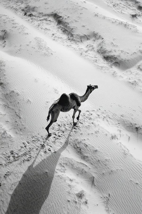 Camel on Sand Dune stock photo. Image of adventure, landmark - 390062120