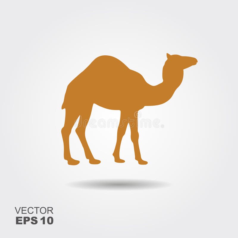 Camel Icon Silhouette Vector Illustration Stock Vector - Illustration ...
