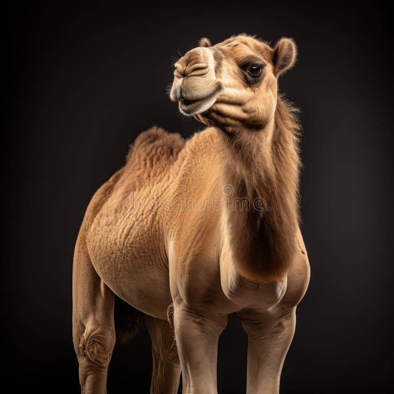 Studio Shot of Camel with Irreverent Humor Stock Image - Image of ...