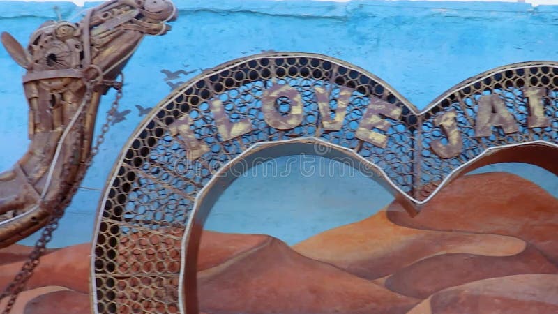 Camel Statue Made of Iron at Jaisalmer at Day from Flat Angle Stock ...