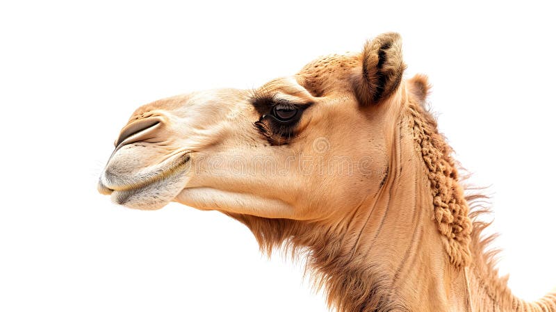 Camel on a White Background. this is AI Generative Image. Stock ...