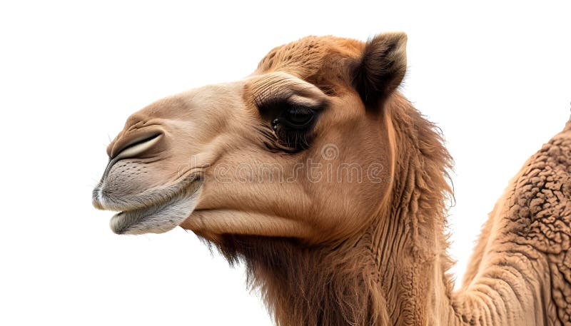 Camel on white background stock image. Image of wildlife - 303241225