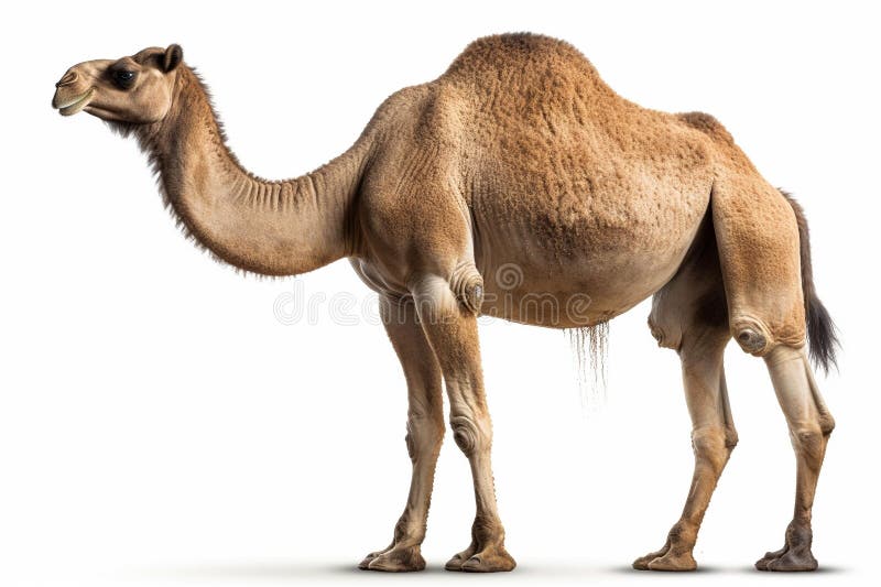 Camel on White Background stock illustration. Illustration of longneck ...