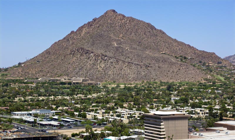 Camelback Mountain stock image. Image of trail, time - 25427707