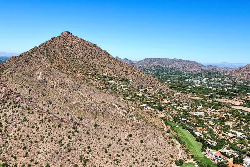 Camelback Mountain, Cholla Trail Stock Photo - Image of cholla, real ...