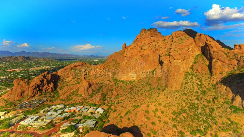 Camelback Mountain, Scottsdale, Arizona Stock Image - Image of evening ...
