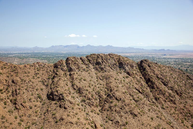 Camelback Mountain Ridgeline Stock Photo - Image of popular, arizona ...