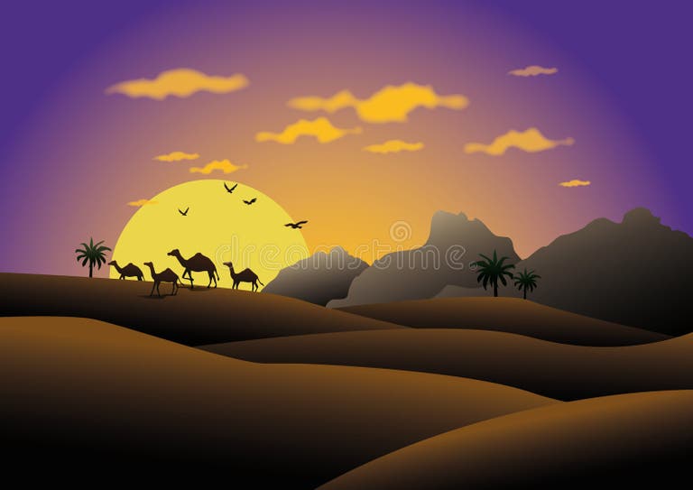 Arabian Desert Stock Illustrations – 26,887 Arabian Desert Stock ...
