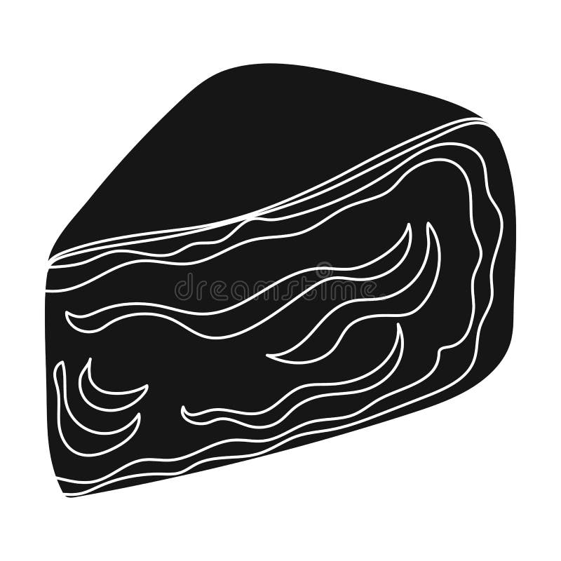 Camembert.Different Kinds of Cheese Single Icon in Black Style Vector ...