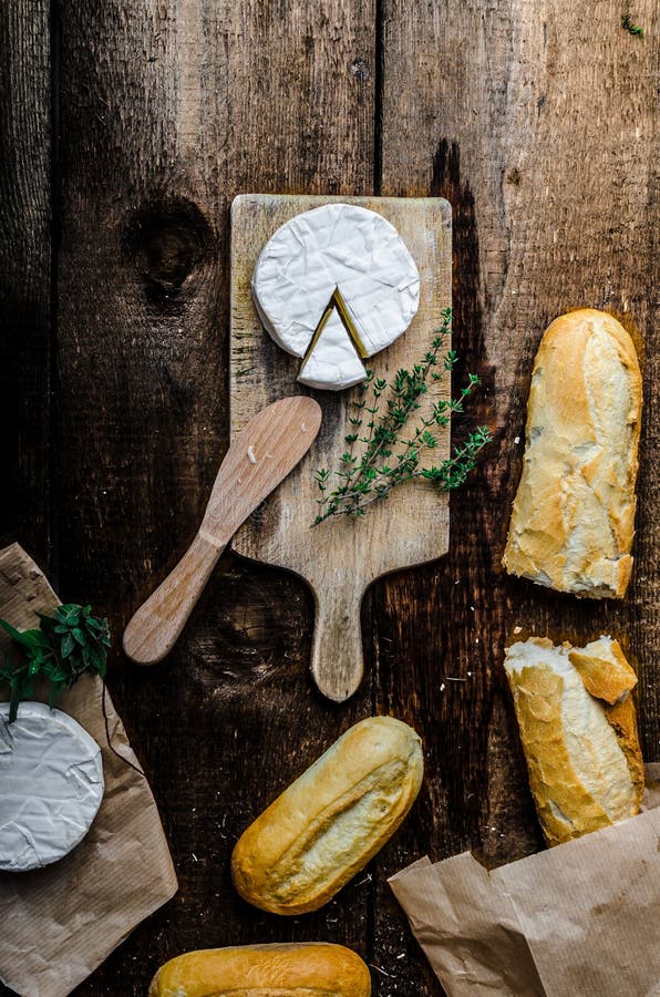 Camembert, Soft Cheese with Homemade Pastries Stock Photo - Image of ...