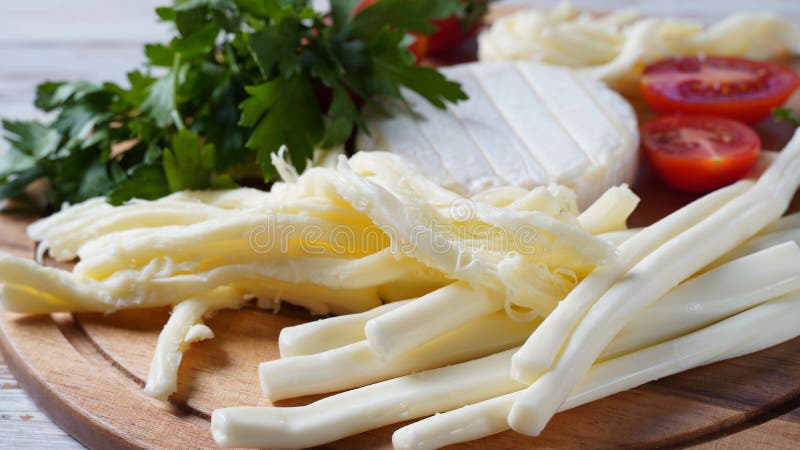 Camembert with String Cheese or Cheese Whip - Salty Snack Cheese with ...