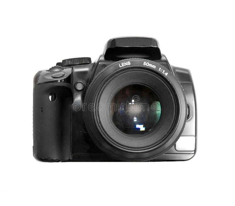 DSLR Camera with Blank Screen for Placement Stock Image - Image of ...