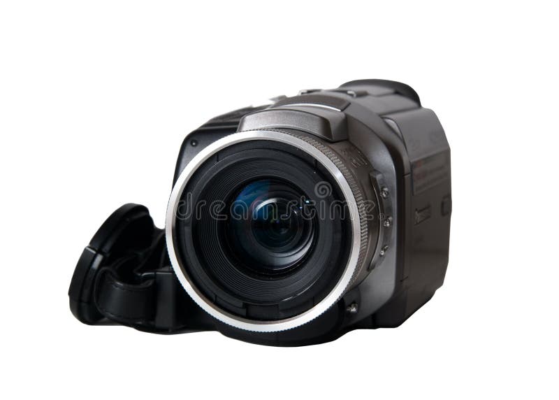 Digital Video Camera (Close Front View) Stock Image - Image of compact ...