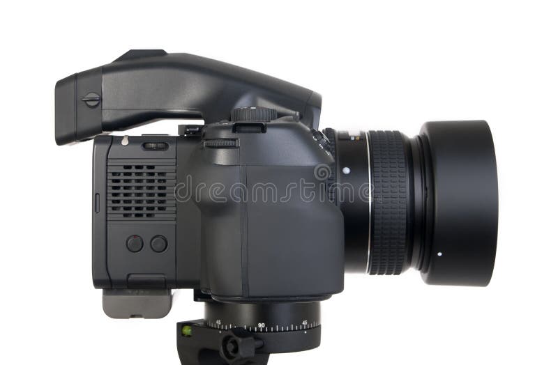 DSLR Camera - front view stock photo. Image of focus - 16568196