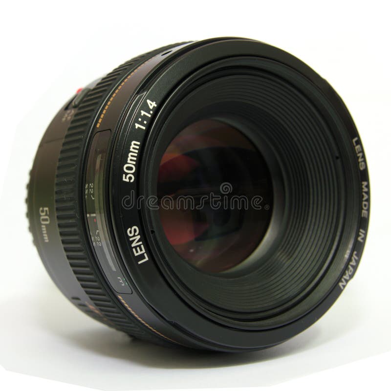 Camera Lens Isolated on White Stock Image - Image of lens, eyesight ...