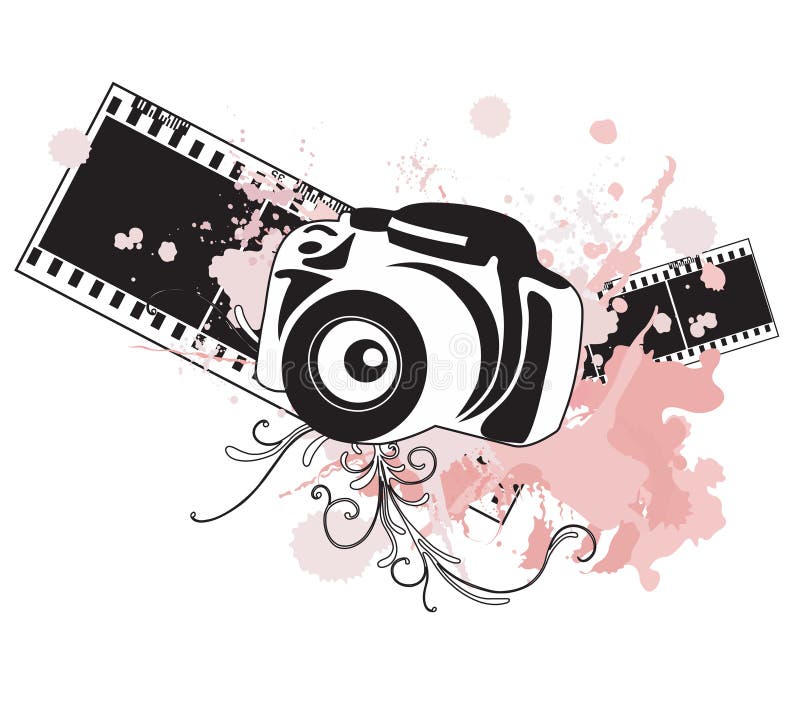 Camera abstract stock vector. Illustration of lines, wings - 9246400
