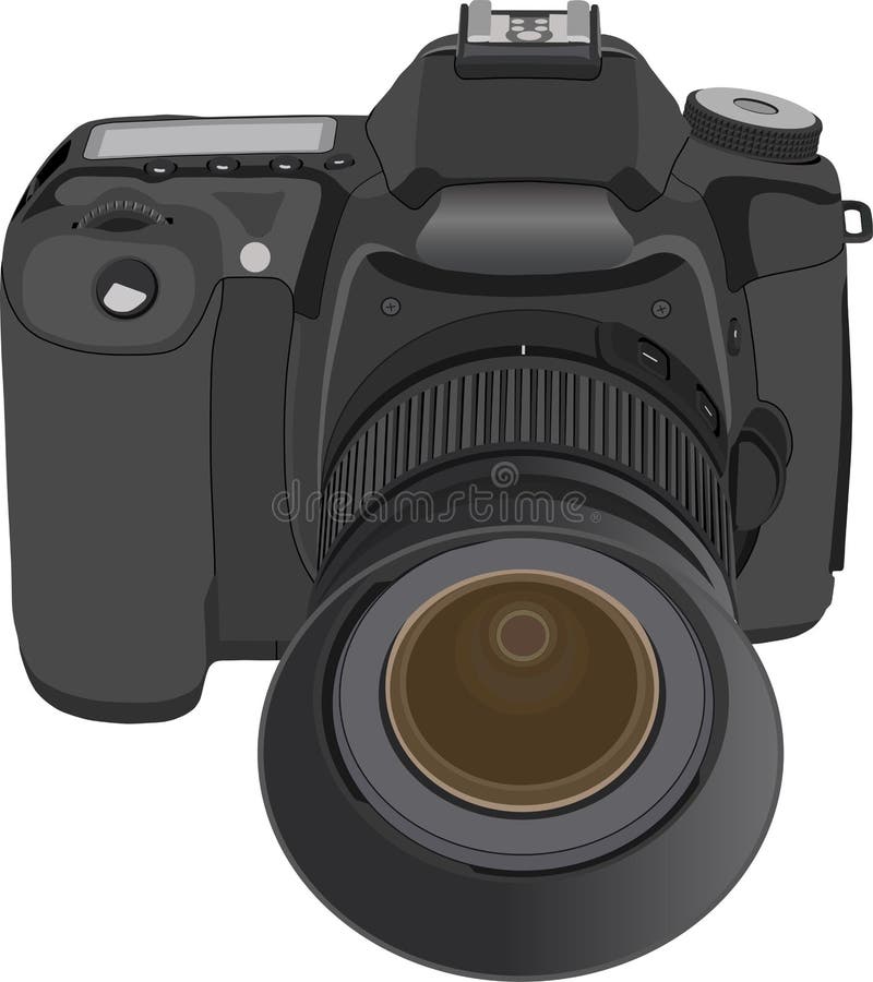 Digital Camera stock vector. Illustration of lens, gear - 2556387