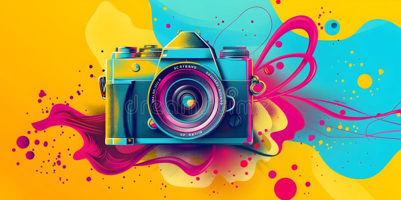 Camera abstract background stock photo. Image of effect - 324940432