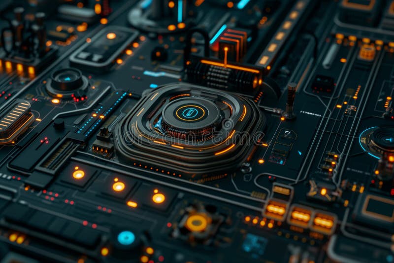 Tech Revolution Collage: Futuristic Gadgets, Circuit Patterns, AI ...