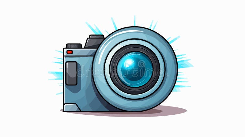Camera Aperture and Cursor stock illustration. Illustration of lens ...