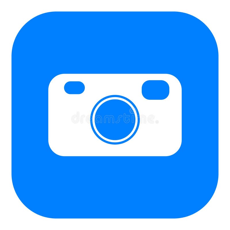 Camera and app icon stock vector. Illustration of round - 241847250