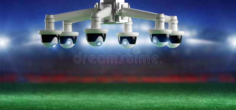 Camera Assistance for the Refereeing of Football Match Concept - Stock ...